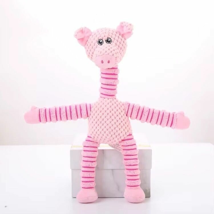 Мягкая игрушка "Свинка" 40 см. для собак с пищалкой