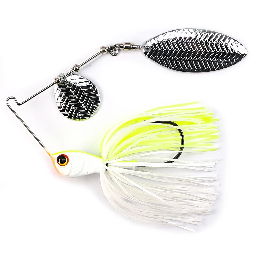 B&U Спиннербейт 18г/21г для ловли окуня 1PC-18g, YELLOW WHITE