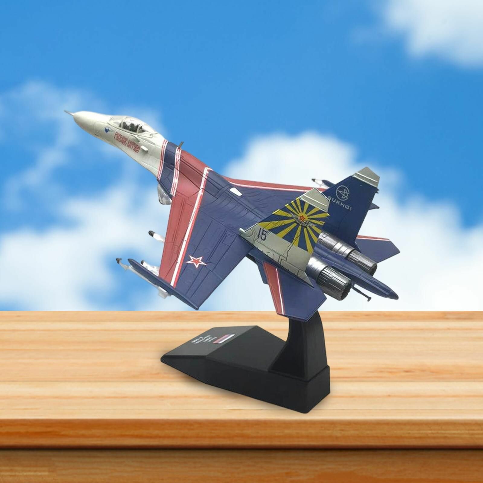1/100 Российская модель самолета истребитель 21 см х 15 см х 6 см-33