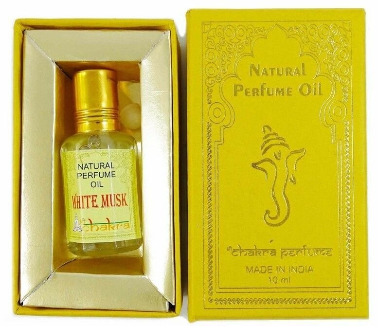 Масло духи эфирное Белый Мускус White Musk Chakra Perfume 10 мл.