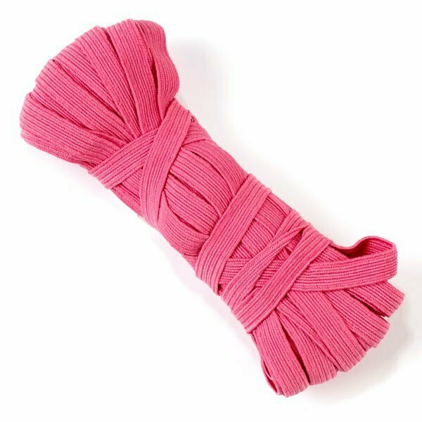 Резинка продёжка 10мм розовый 10 м С1049