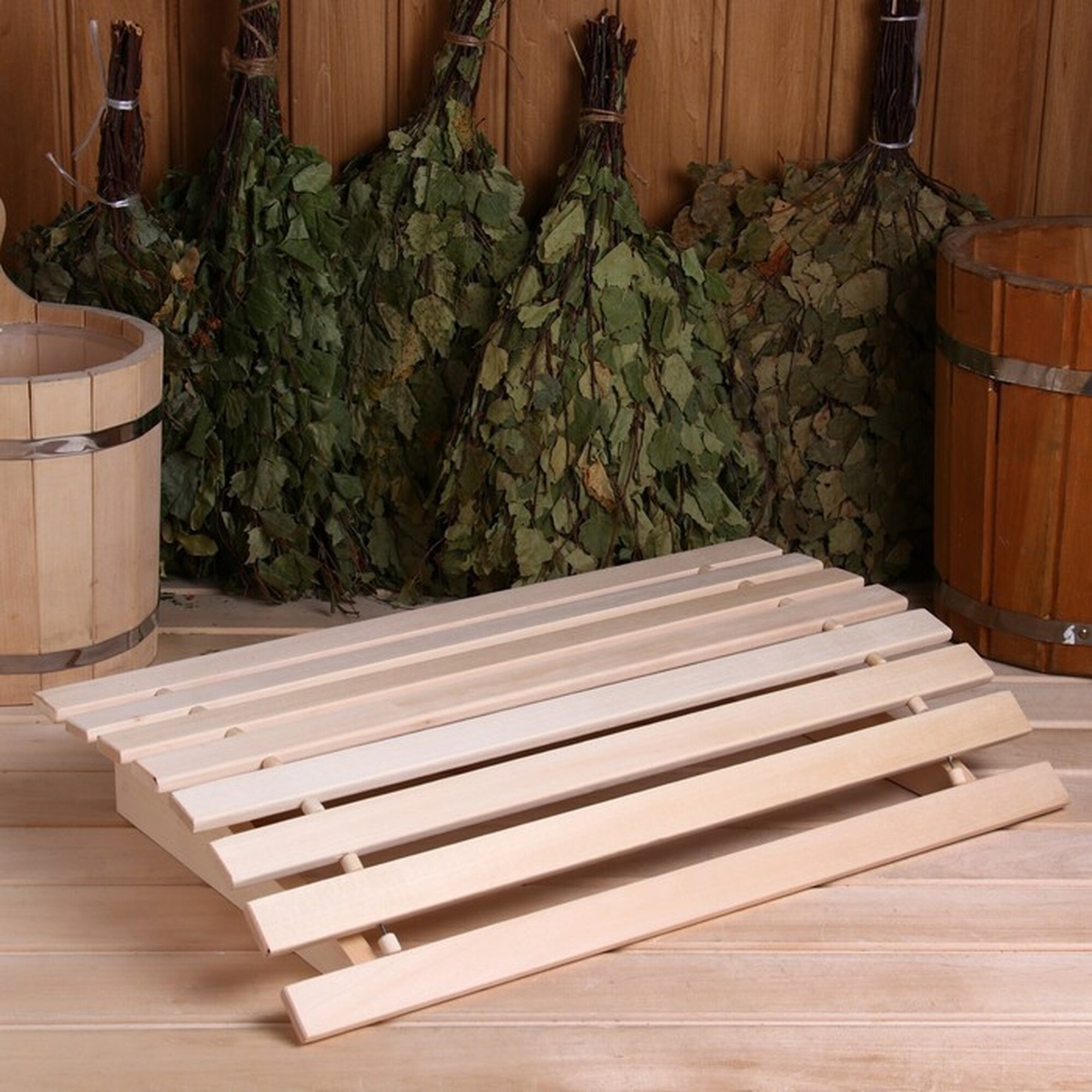 Подголовник Добропаровъ, из липы, 60x35,5x9 см, без аромата, бежевый