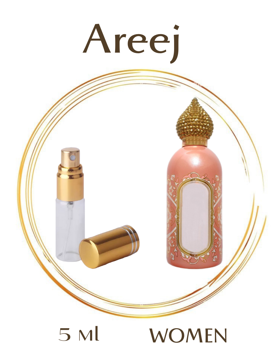 Духи парфюм Areej спрей 5 мл женские, цветочные, древесные, мускусные