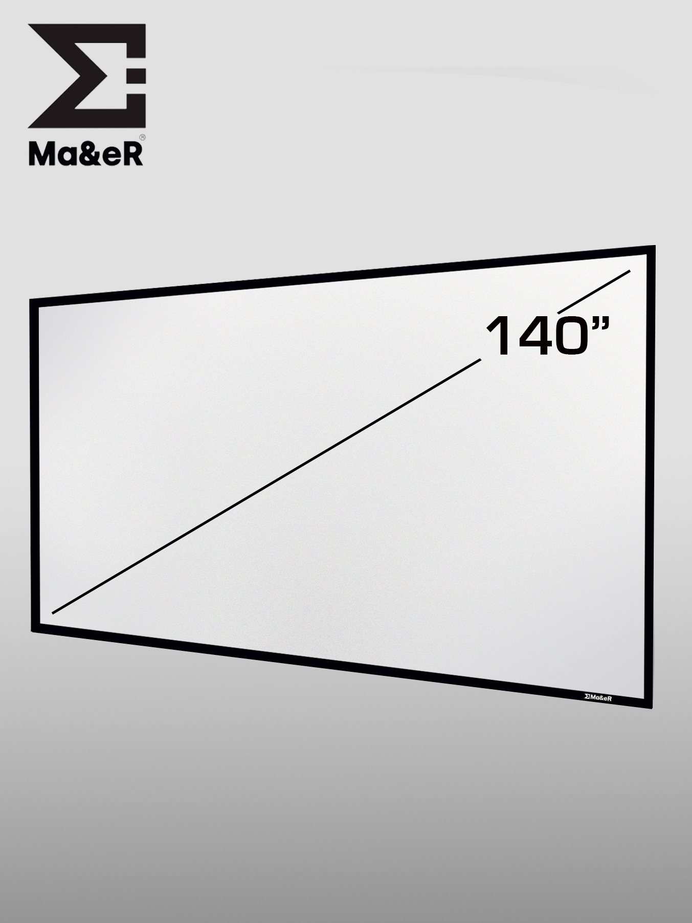 Cinema Matte White 140" 16:9 Экран настенный для проекторов