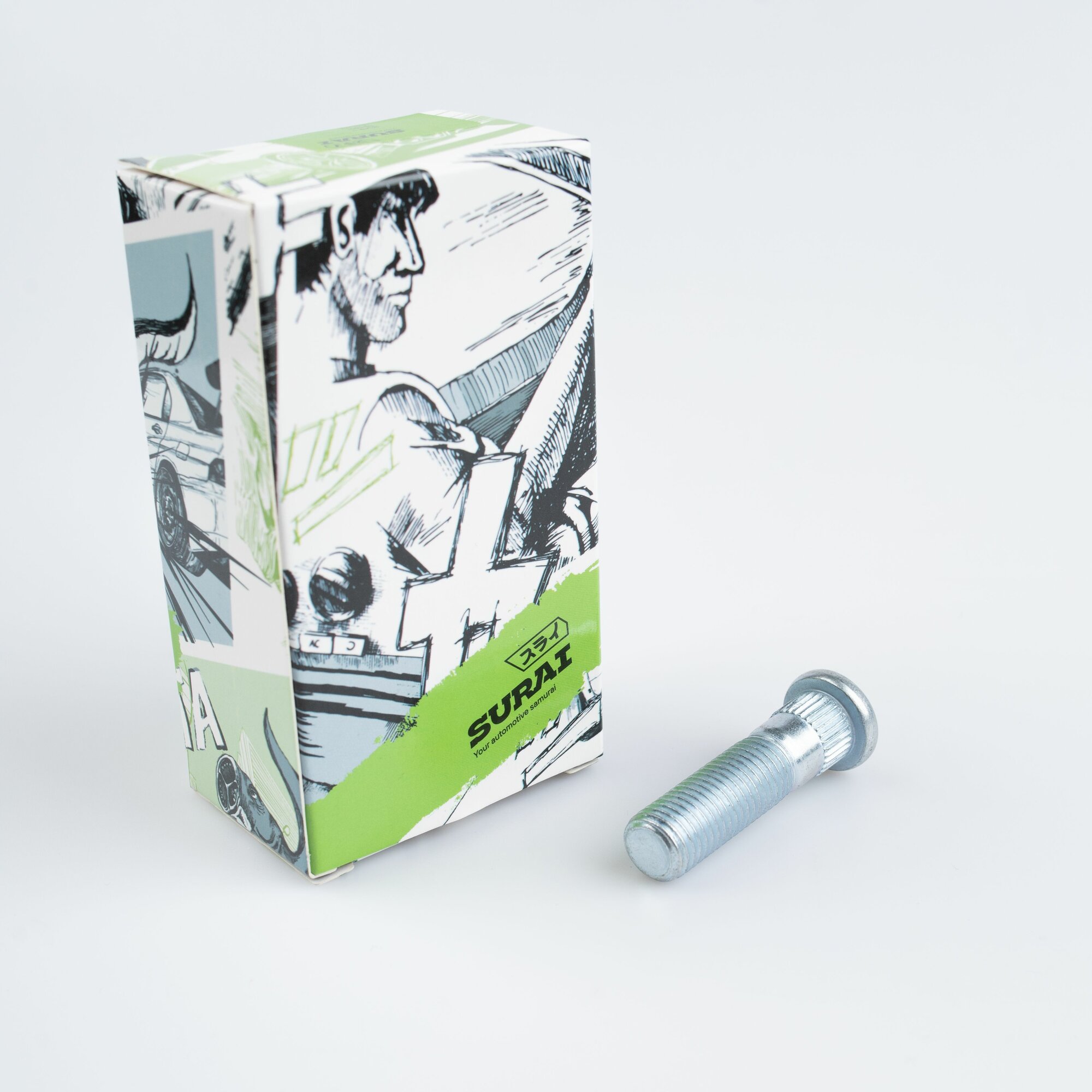 Шпилька колеса SURAI для Hyundai Solaris (10-), KIA RIO (11-) передняя (SRS 00309, аналог 5175207000) / 5шт