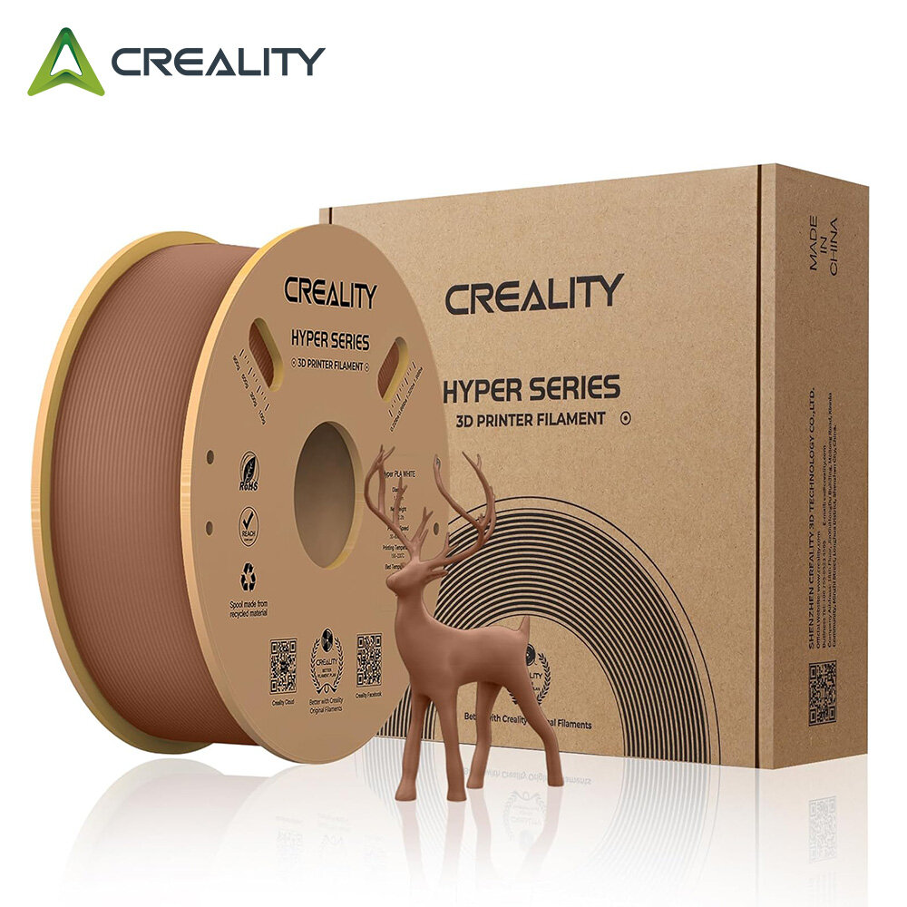 Филамент Creality Hyper Series PLA plastics 3D Printing 1kg коричневый