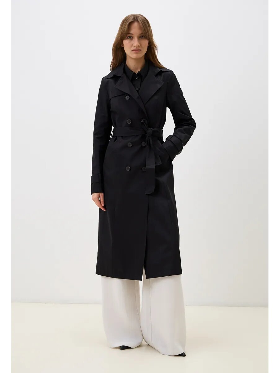 Плащ тренч длинный