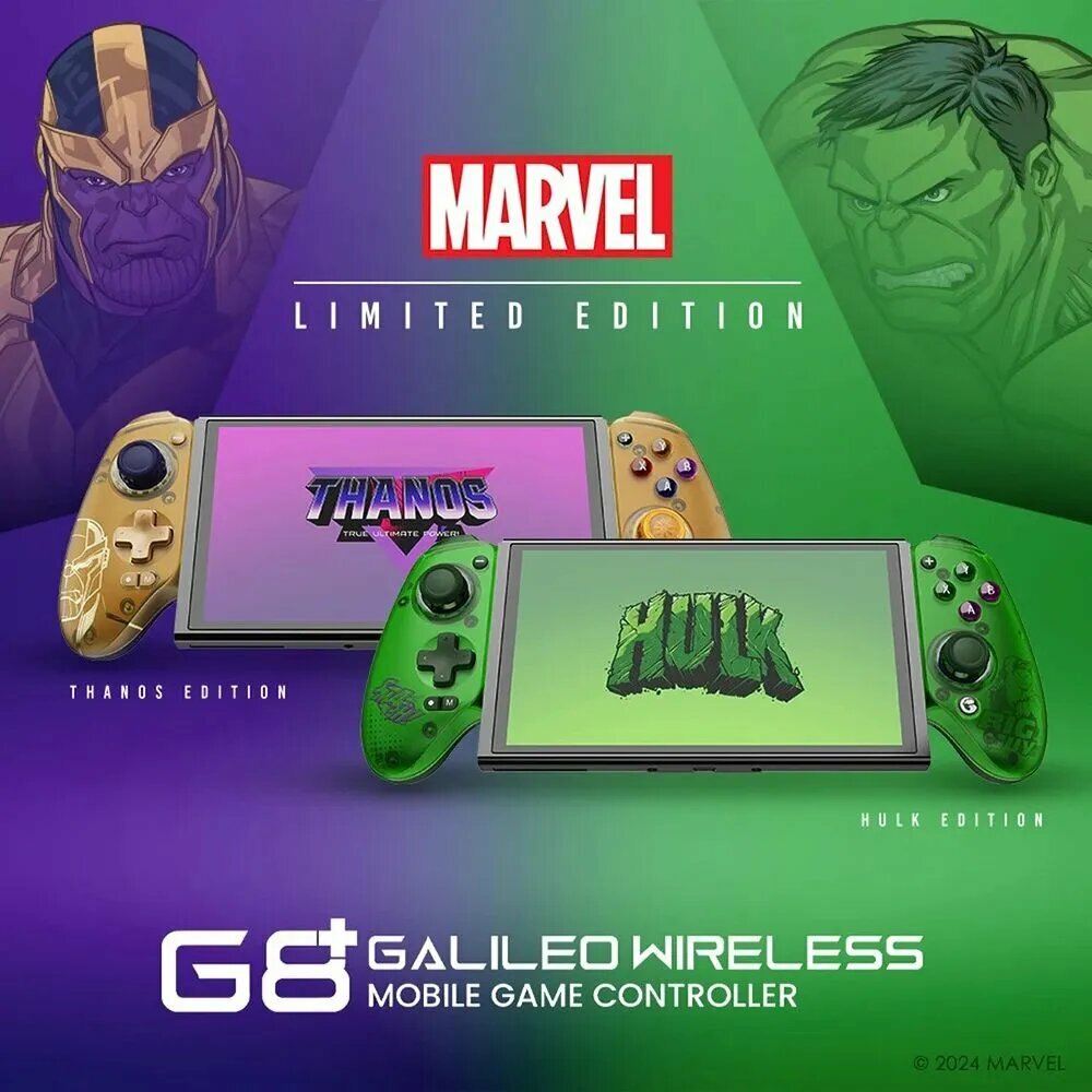 GameSir G8+ Геймпад Bluetooth Мобильный игровой контроллер Nintendo Switch Лимитированная серия Marvel Thanos Джойстик с эффектом Холла