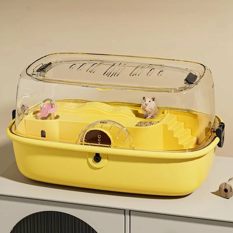 Клетка для хомяков, песчанок и других мелких грызунов, обеспечивающая просторное жилое пространство, размером 45x30x25 см.