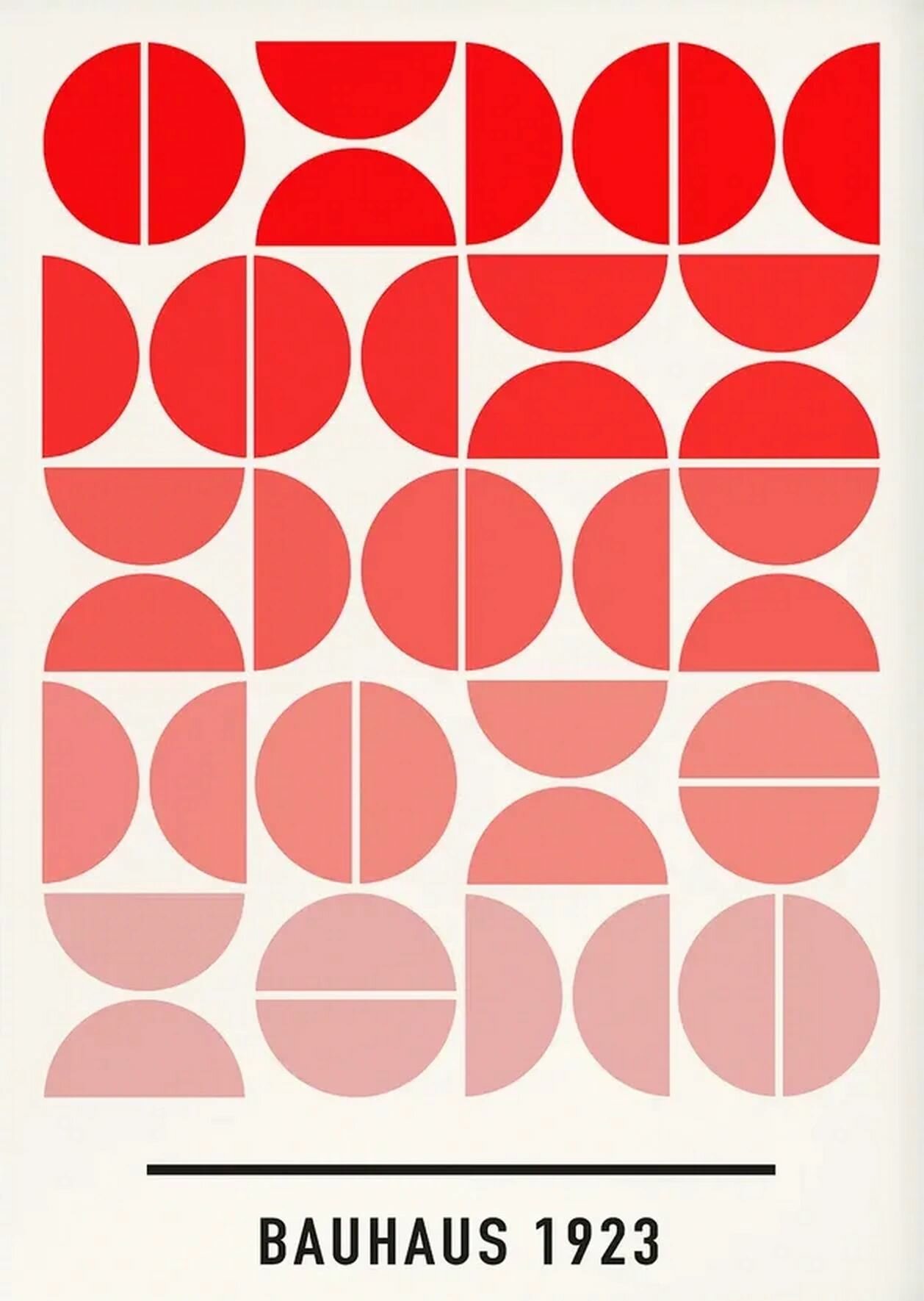 Плакат, постер Баухауз Bauhaus на бумаге, размер 21х30см