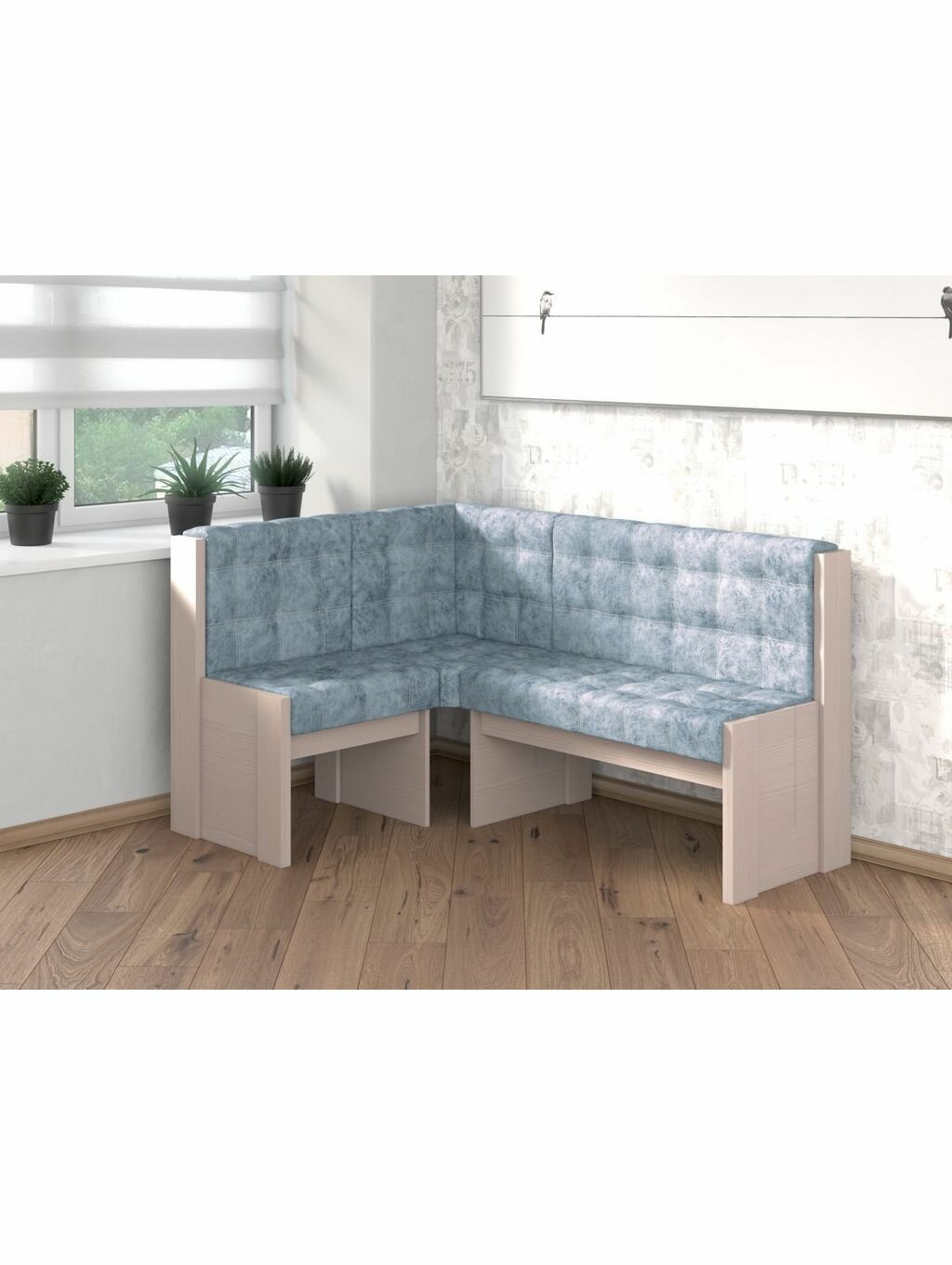 Кухонная скамья Квадро 146/106х52х86 см