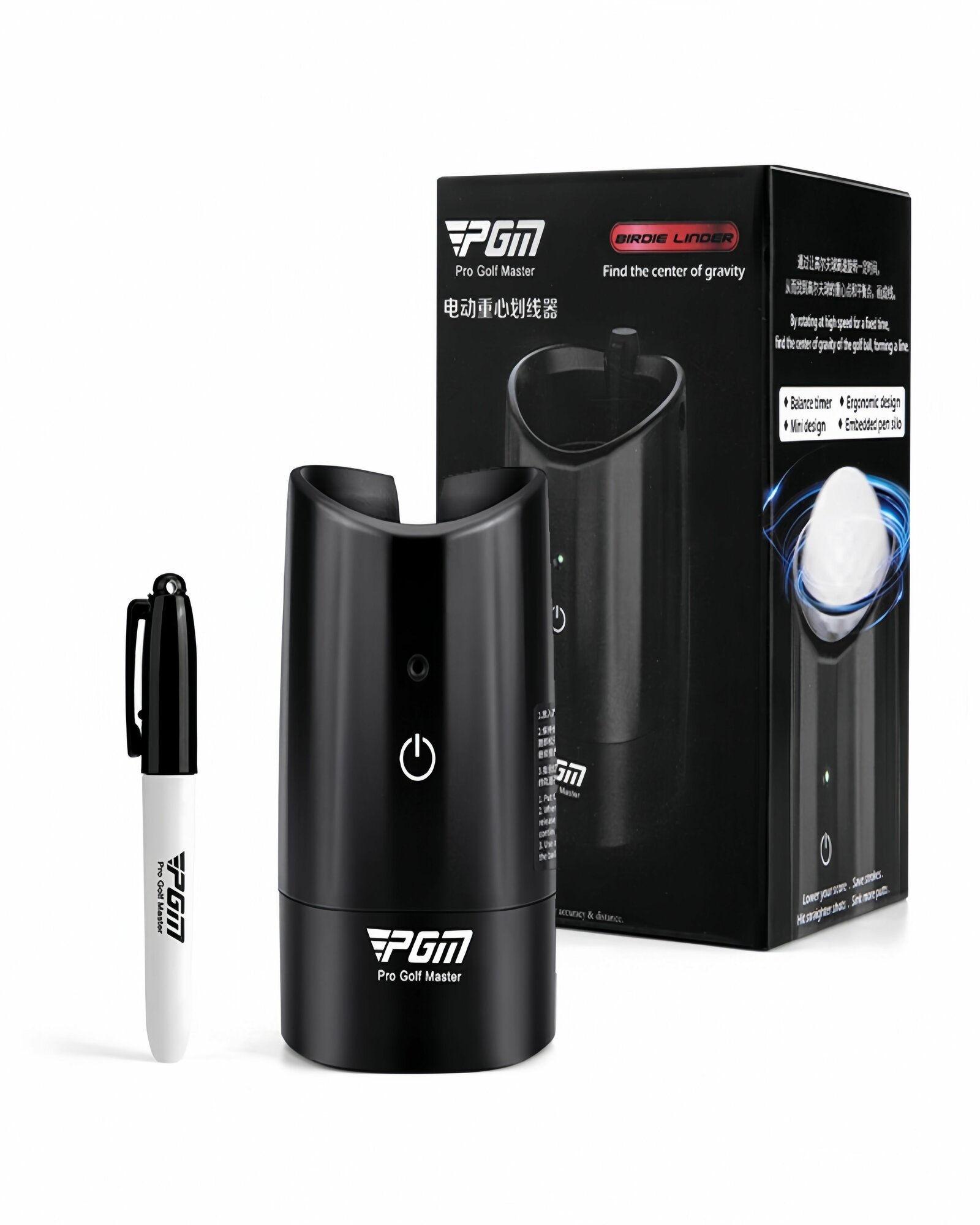 Электрический маркер и рисовальщик мячей PGM golf автоматически определяют линию распределения центра тяжести для гольфа