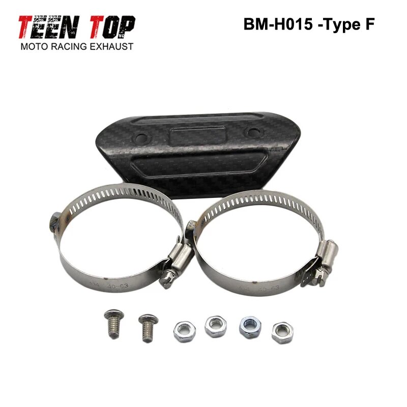 Универсальный мотоциклетный теплозащитный экран выхлопной системы, углеродное волокно, побег, защита от ожогов, защита от выхлопных газов, защита от теплового покрытия