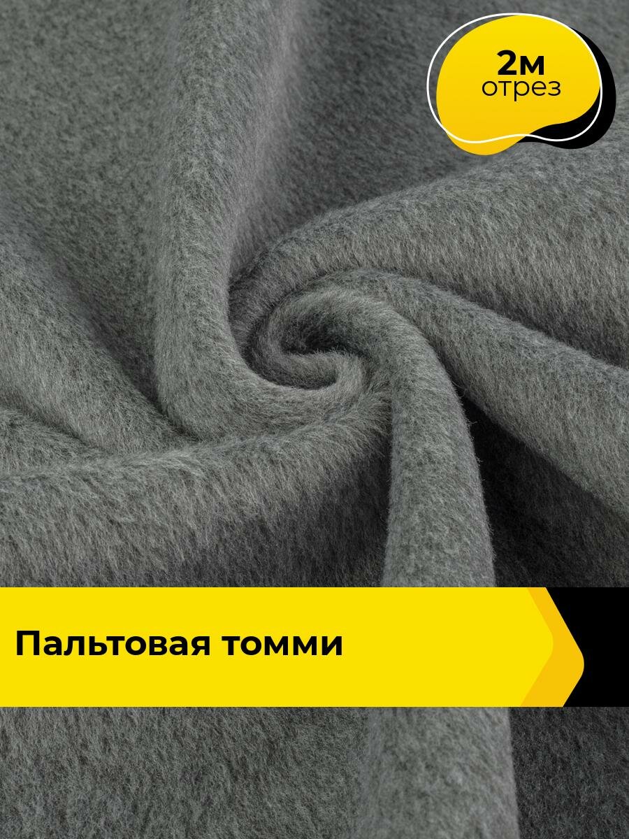 Ткань для шитья и рукоделия Пальтовая "Томми", отрез 2 м * 150 см, цвет серый