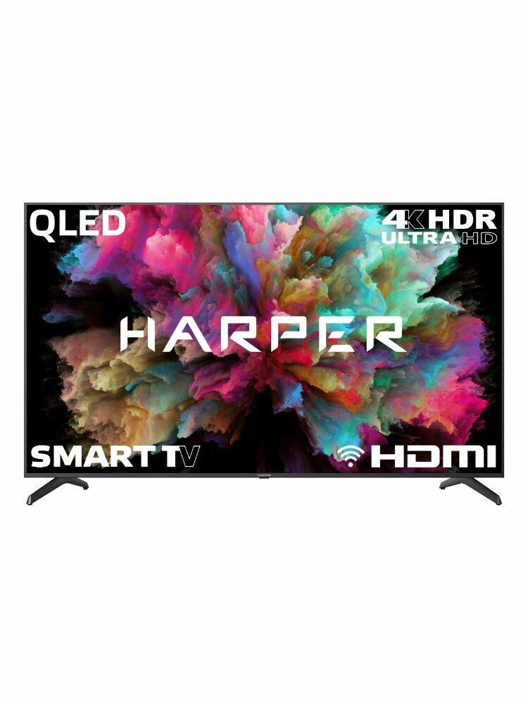 Телевизор HARPER 75Q850TS, черный