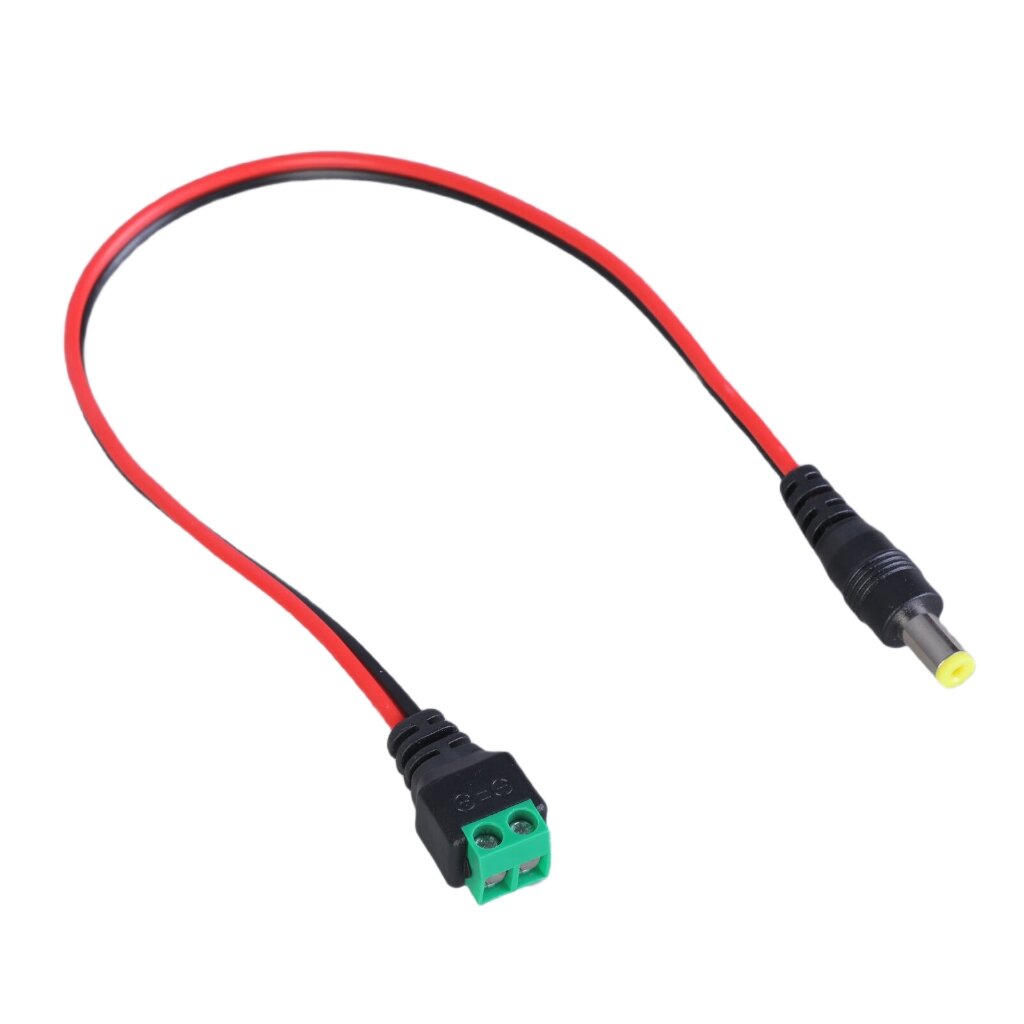 Кабель питания 12 В без сварки с наружной головкой 5,5x2,1 мм