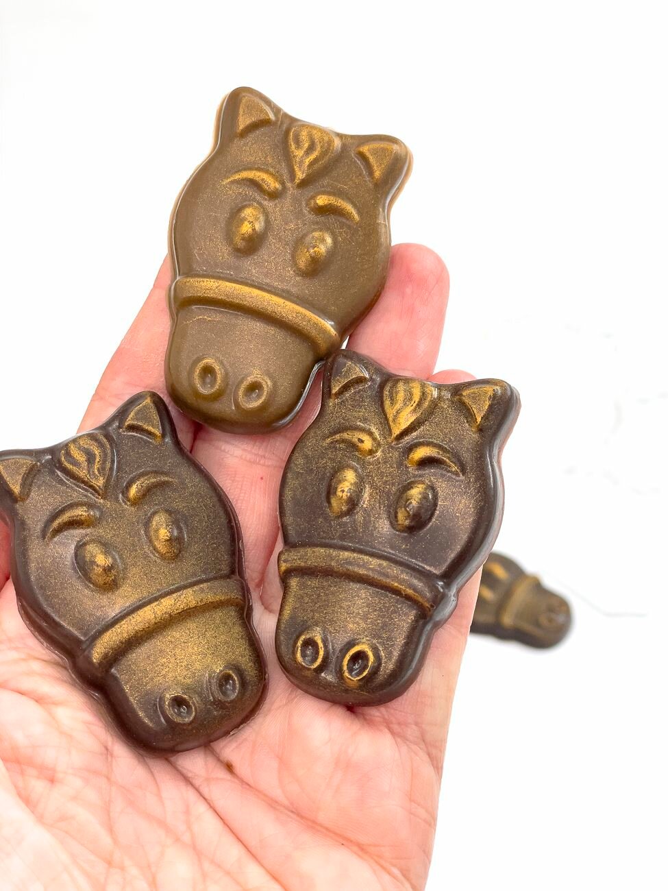 Лошадиные мордашки мини форма пластиковая для шоколада