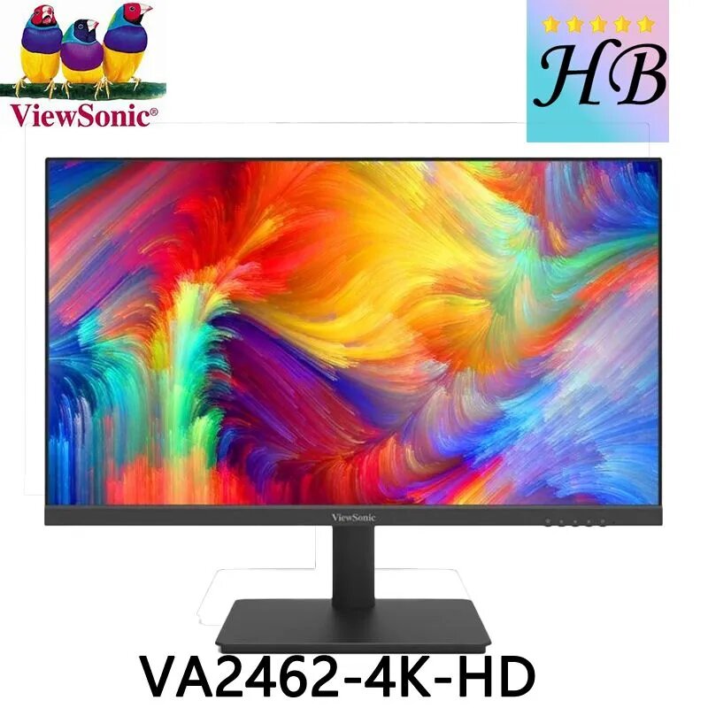 ViewSonic 23.8" Монитор VA2462-4K-HD, черный