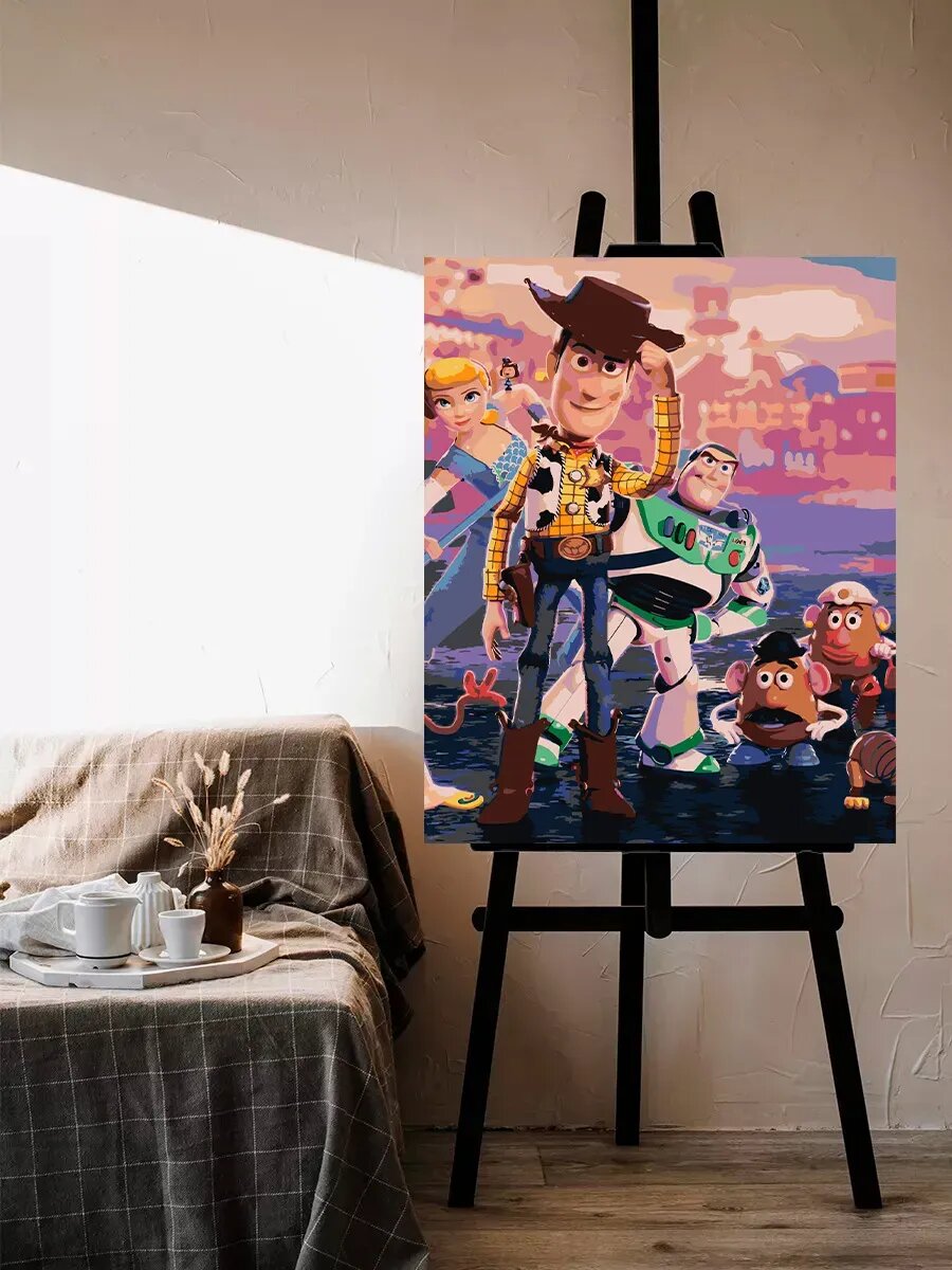 Картина по номерам История Игрушек Мультфильм Toy Story
