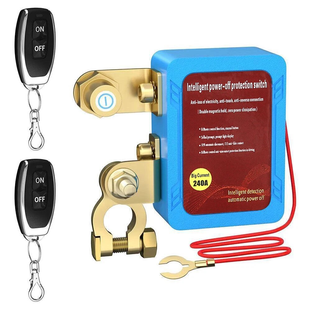 12 В беспроводное двойное дистанционное реле отключения автомобильного аккумулятора, главный выключатель без включения/выключения, разъединители автомобильного аккумулятора, without ON OFF