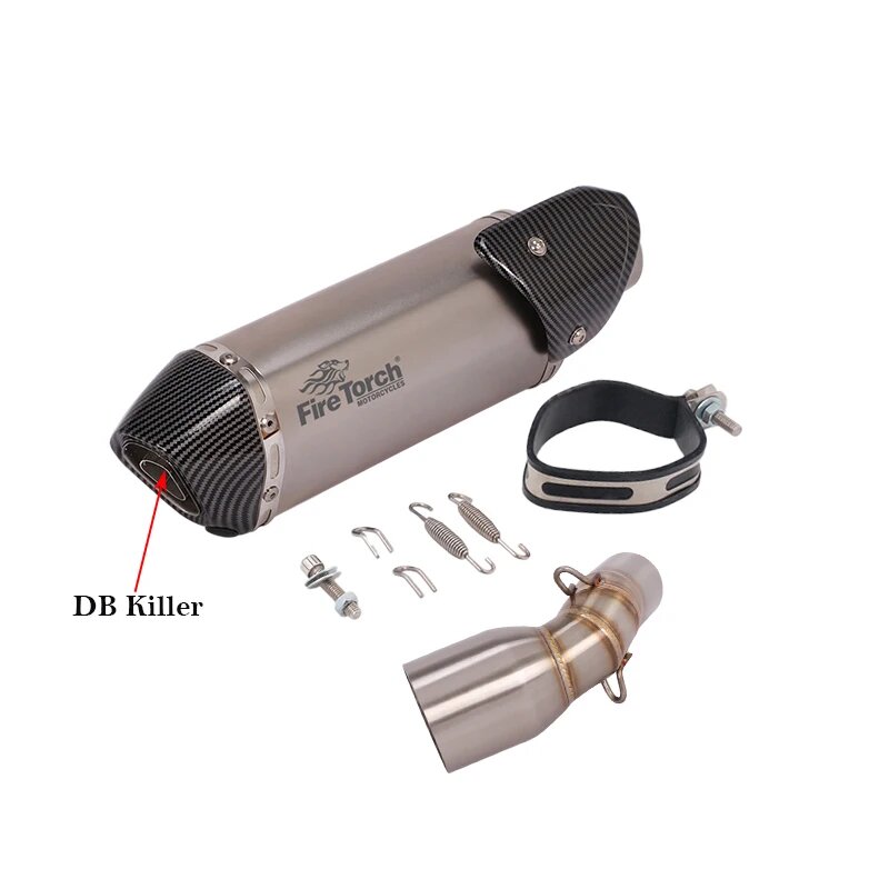 Выхлопная система для мотоцикла, полная система, Модифицированная с глушителем Moto Mid Link Pipe Slip On For CFMoto 400GT 650GT 400 650 GT, Type V