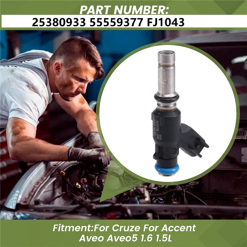 Автомобильные топливные форсунки 25380933 55559377 Топливная форсунка для Chevrolet Aveo Aveo5 1.6 1.5L 09-11 Vauxhall Astra Zafira 1.6 05-11 FJ1043