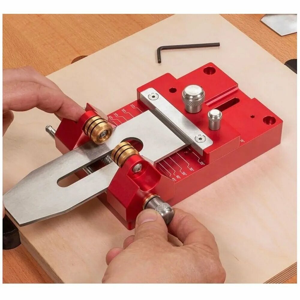 Приспособление для установки угла заточки, держатель инструмента для заточки рельсов, приспособление для стамесок
