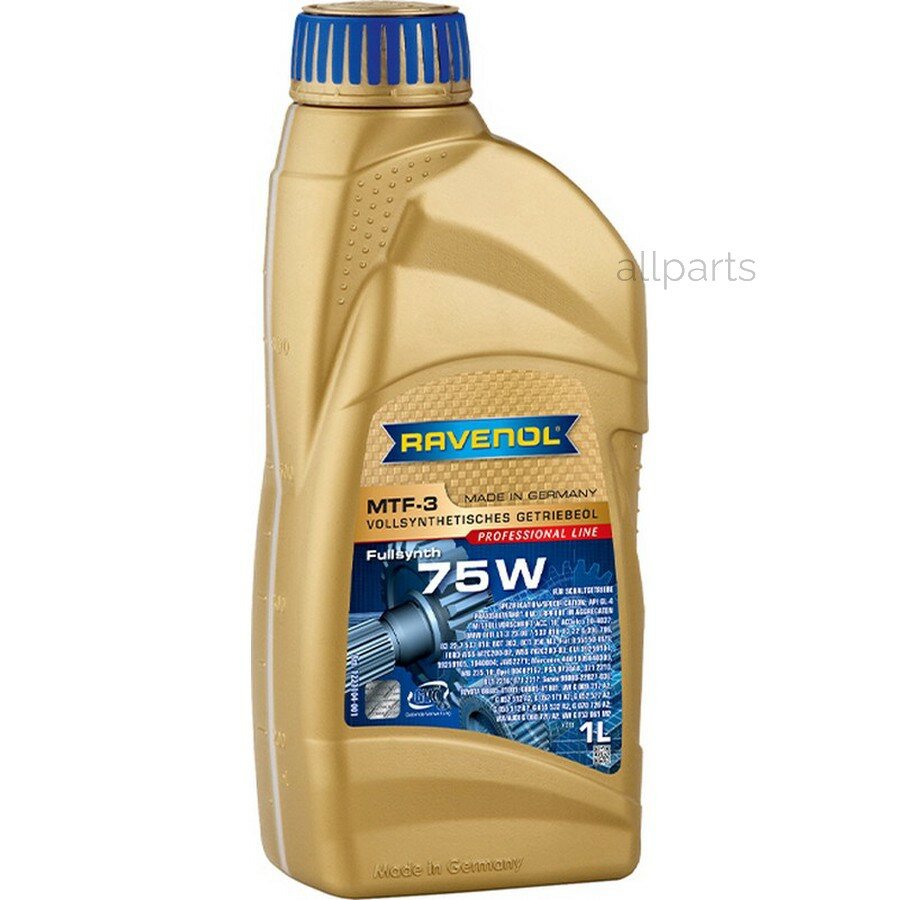 RAVENOL 1221104-001-01-999 Трансмиссионное масло MTF -3 75W ( 1л) (второй номер 4014835719811)