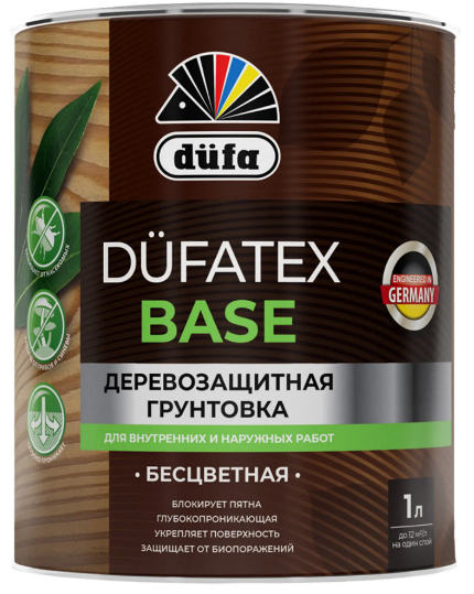 Дюфа Текс Бэйз грунтовка для древесины (1л)