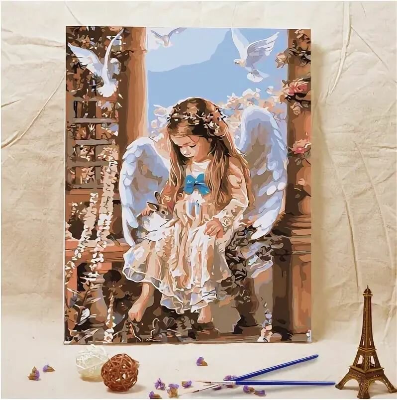 Картина по номерам "Ангел"