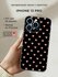 Чехол на Apple iPhone 13 Pro / Айфон 13 Про с принтом "Розовые сердечки"