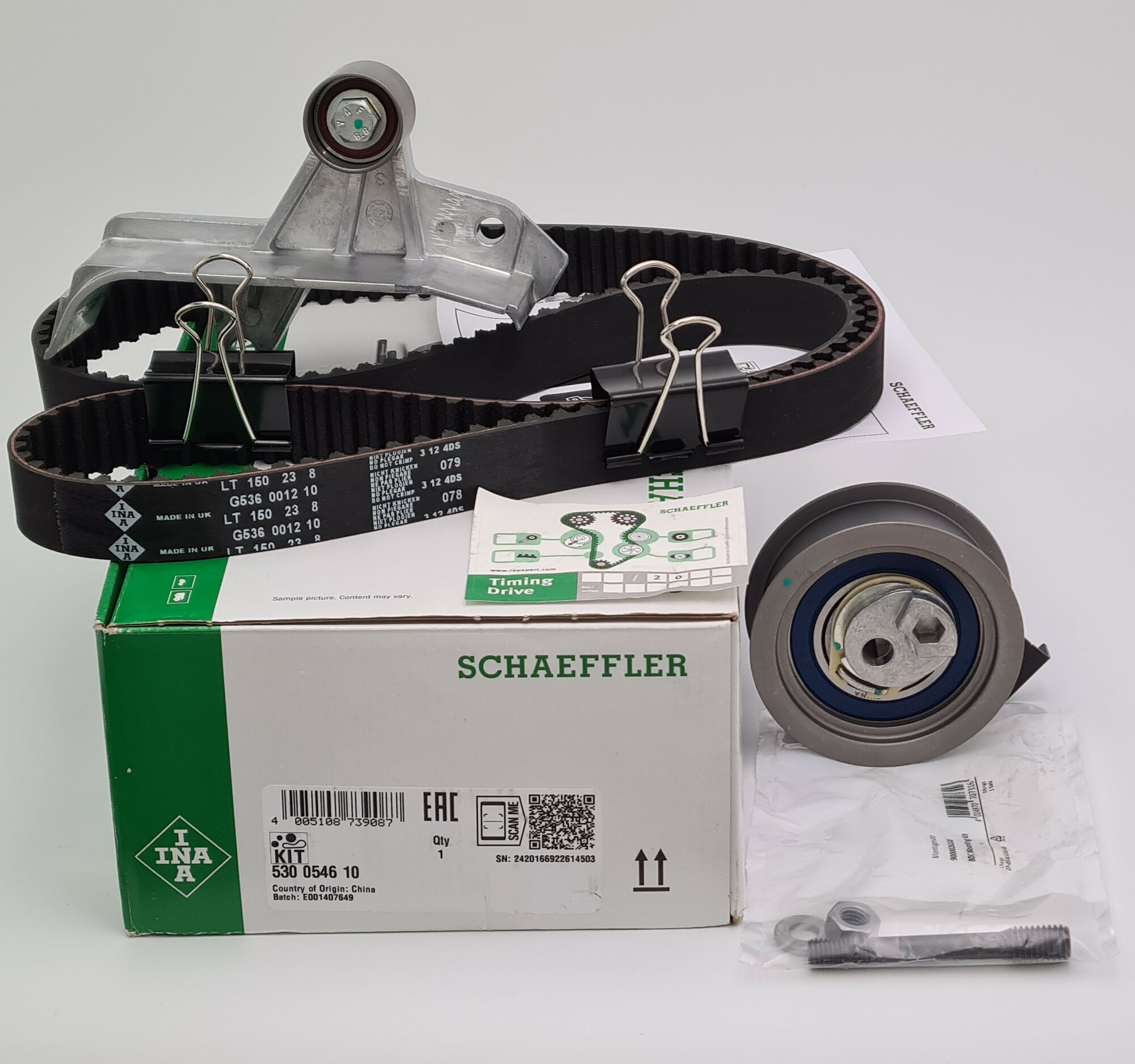 Комплект ГРМ INA 530054610 ( 530 0546 10 ) - ремень ГРМ и Ролики для AUDI, SEAT, SKODA, VOLKSWAGEN