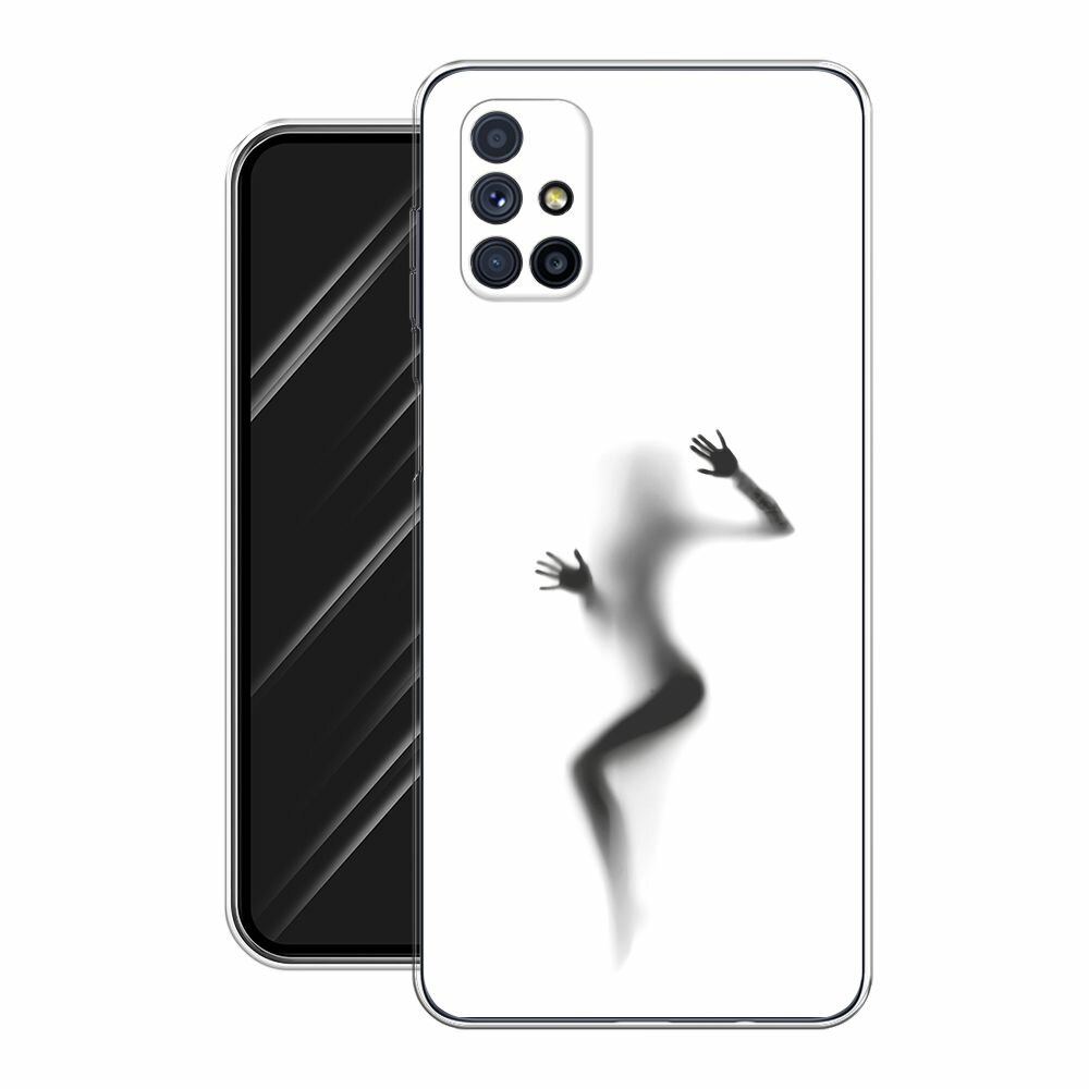 Чехол на Samsung Galaxy M51 / Самсунг Галакси М51 с принтом "Девушка в душе" — фото 1