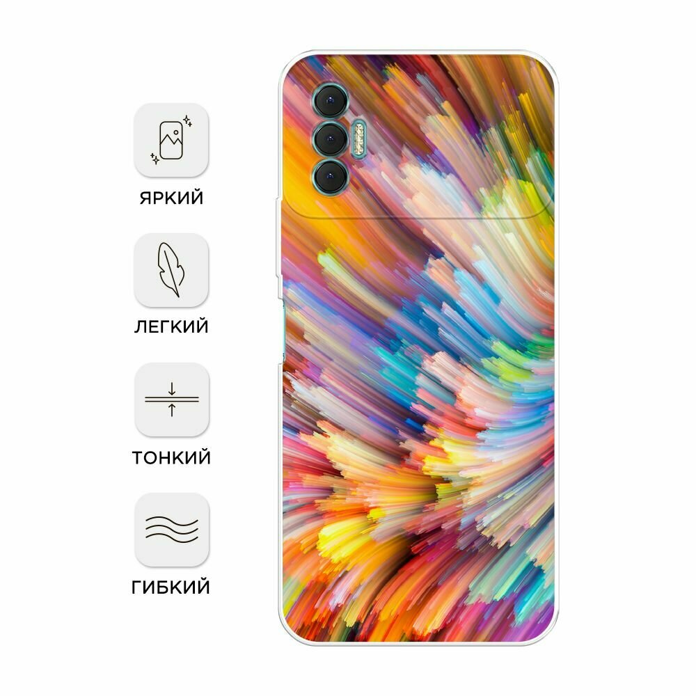 Чехол на Tecno Spark 8P / Техно Спарк 8P с принтом Абстракция 4 — фото 1
