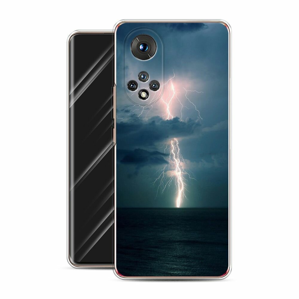 Чехол на Honor 50/Huawei Nova 9 / Хонор 50/Хуавей Нова 9 с принтом "Молния 1" — фото 1