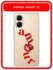 Чехол на Infinix Smart 10 / Инфиникс Смарт 10 с принтом "Amour lips - 14 февраля...