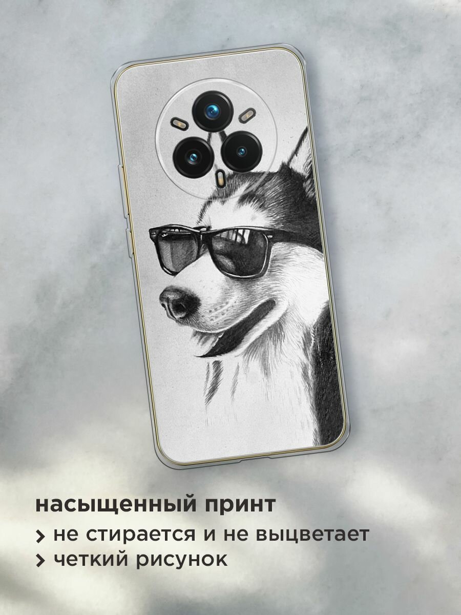 Чехол на Realme 14 Pro+ / Реалми 14 Про+ с принтом "Крутой Хаске" — фото 1