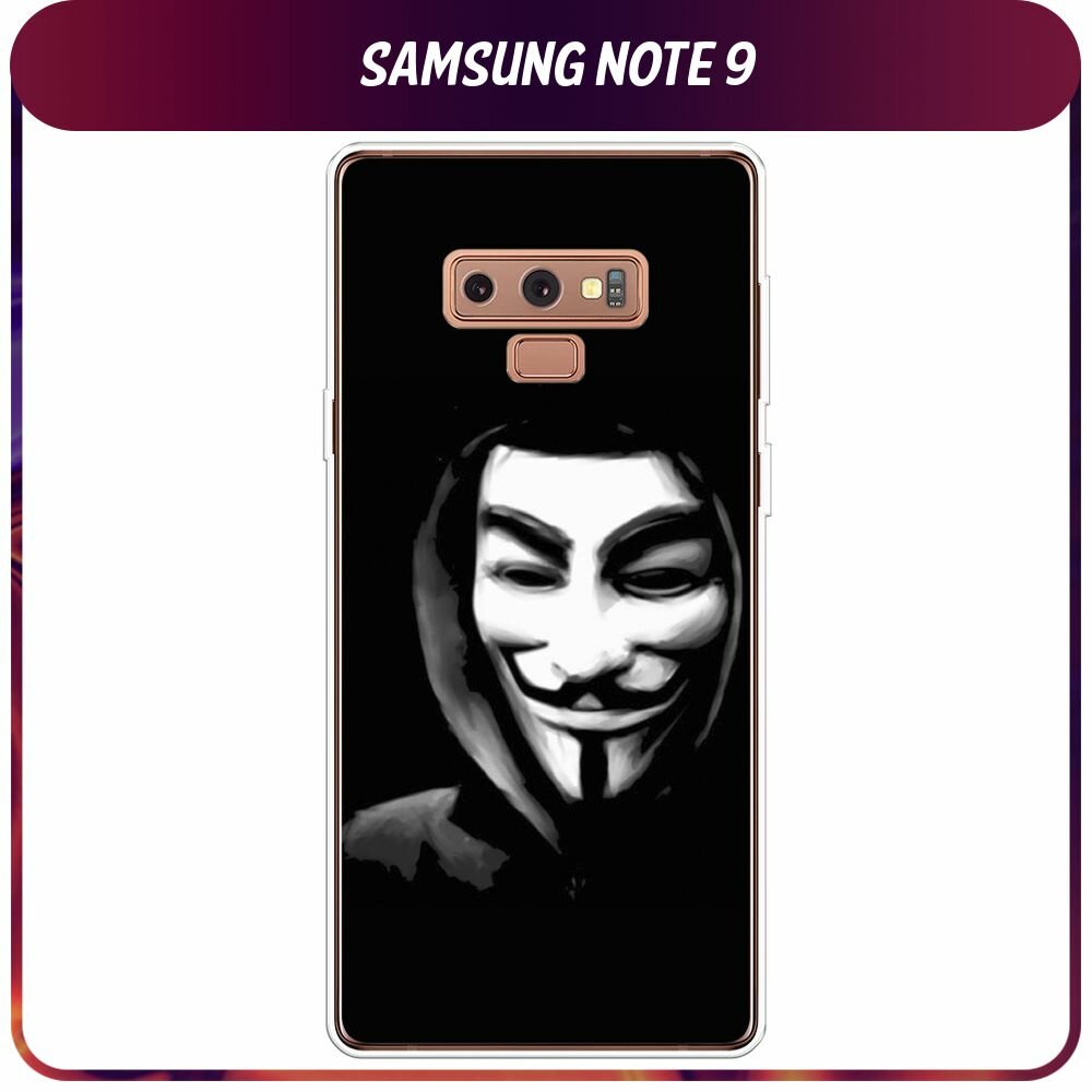 Чехол на Samsung Galaxy Note 9 / Самсунг Галакси Нот 9 с принтом "Анонимус"
