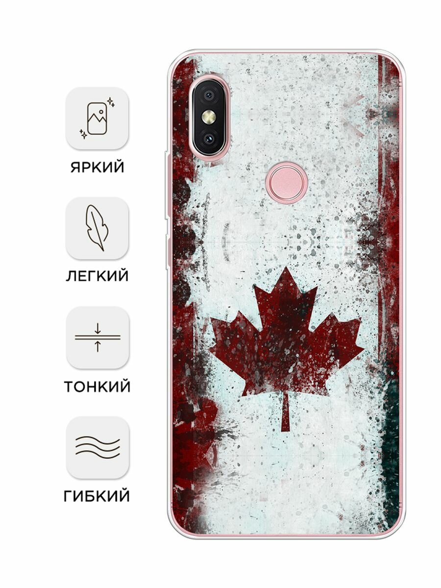 Чехол на Xiaomi Redmi S2 (Redmi Y2) / Сяоми Редми С2 (Редми Y2) с принтом "Канада" — фото 1