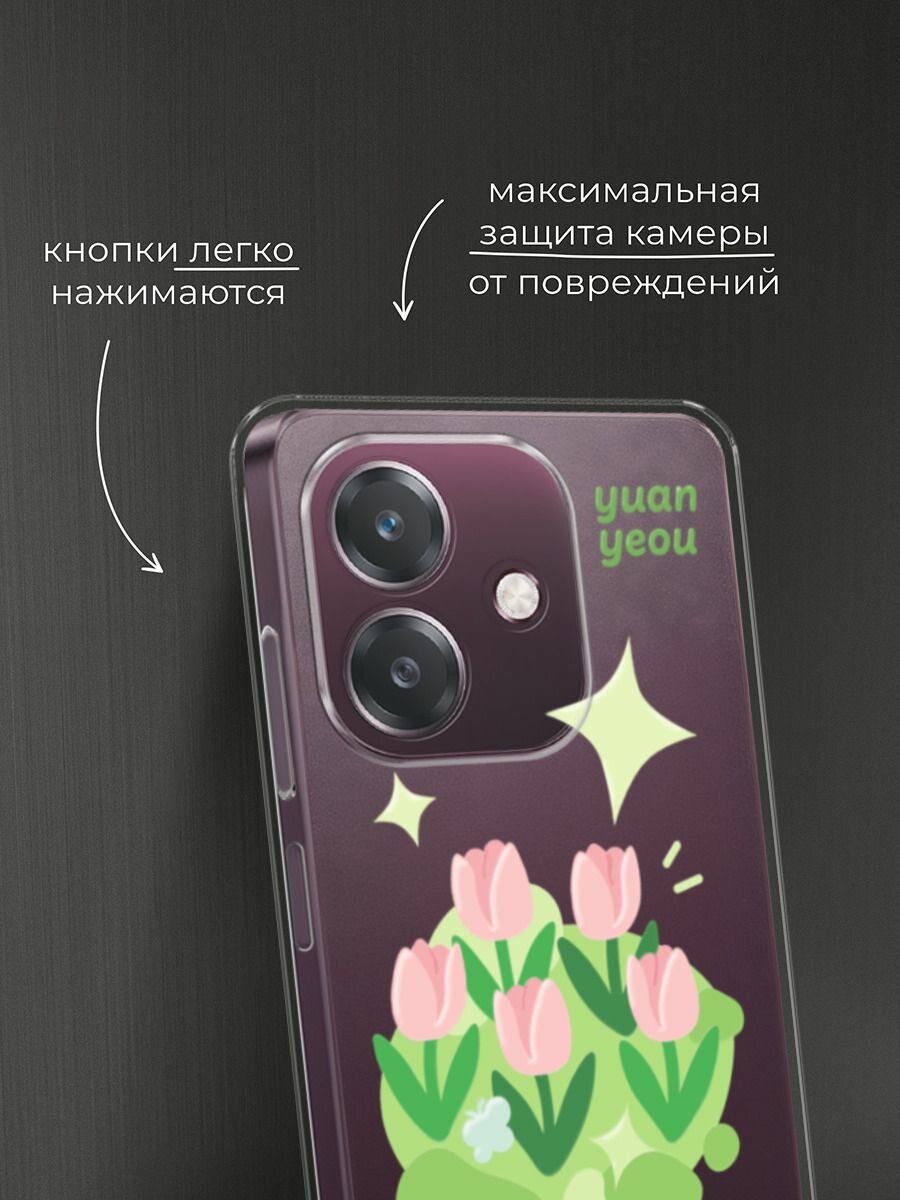 Чехол на Oppo A3/A3x / Оппо А3/A3x с принтом "Protect nature" — фото 1
