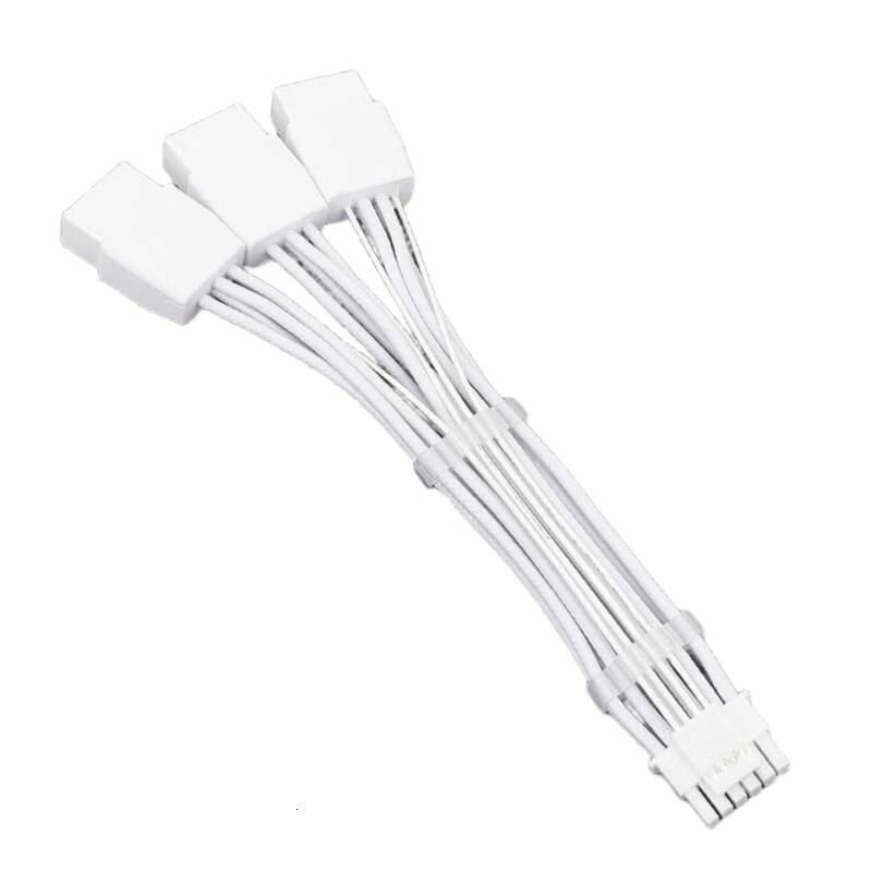 3x8pin 8PIN to 16Pin 12VHPWR GPU Extension Adapter 16Pin GPU Cable Splitter, - Прямая голова