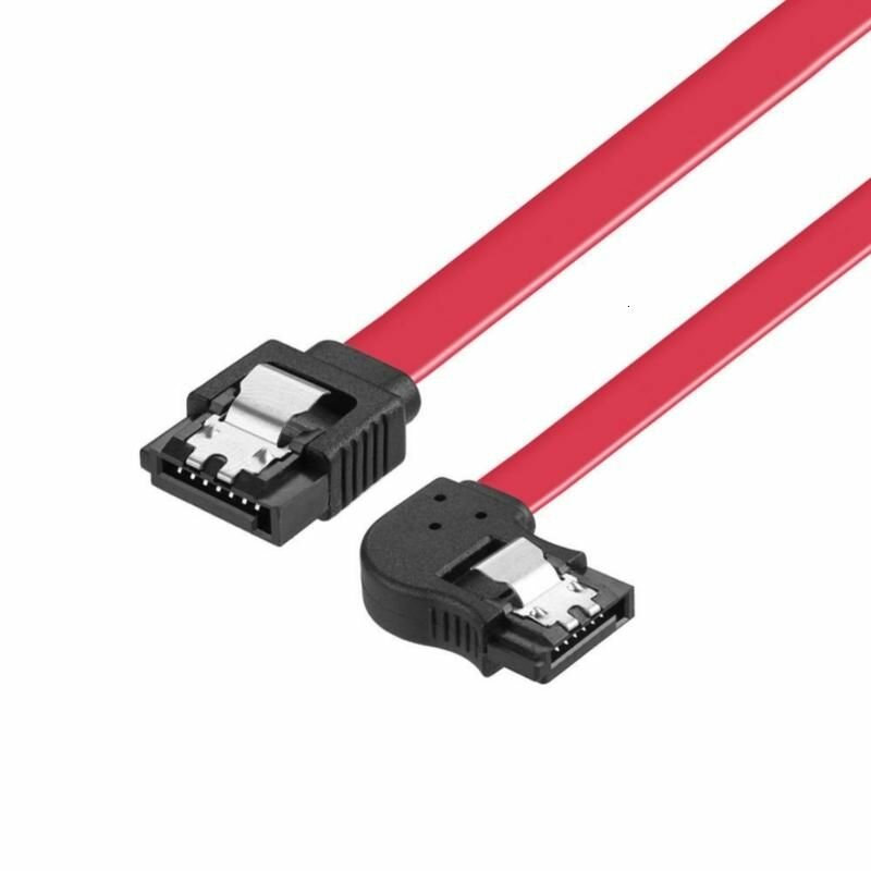 SATAIII 6Gb/s Кабель данных с фиксацией Гибкий 50см Длина Экономия пространства, - Согнитесь влево