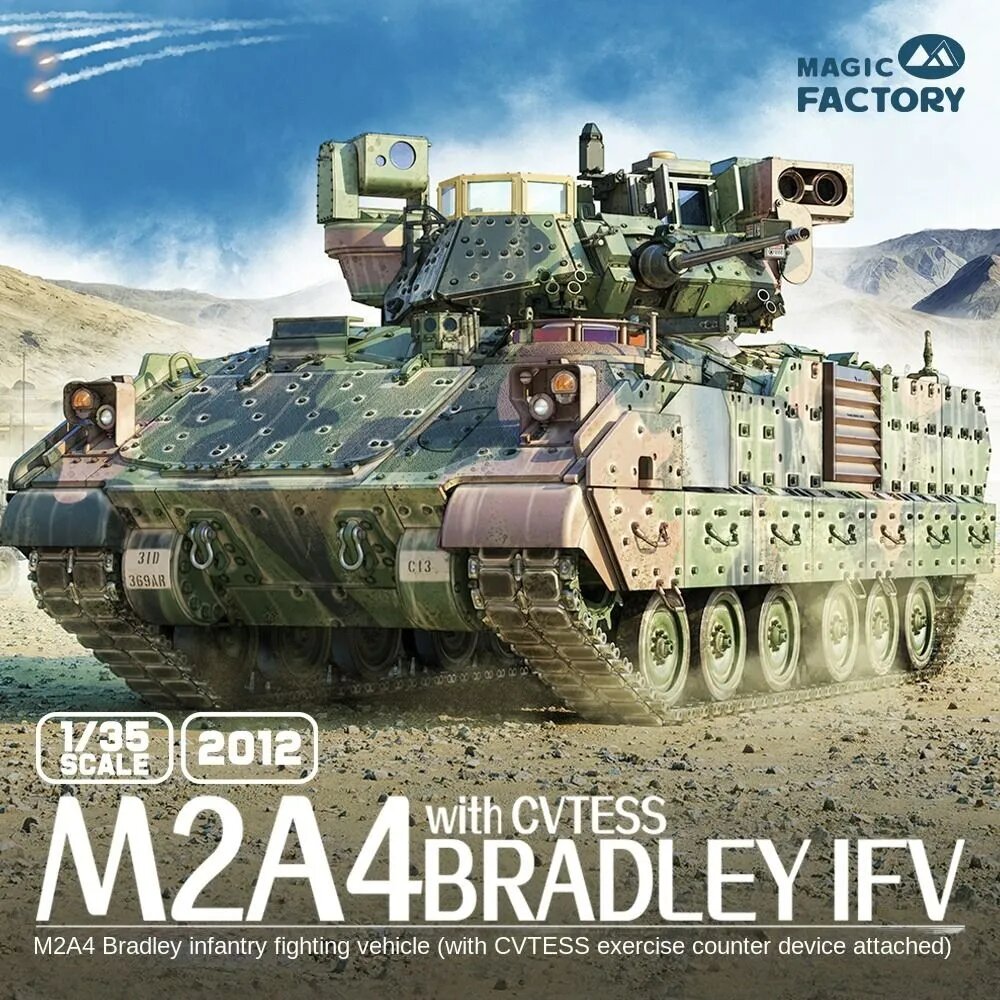 MAGIC FACTORY 2012 1/35 M2A4 Bradley IFV с CVTESS сборная модель танка