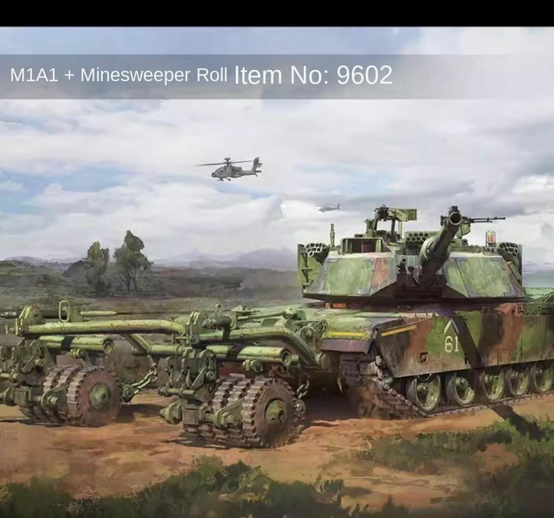 Tiger Model 1/72 9602 M1A1 с Мой ролик сборная модель танка