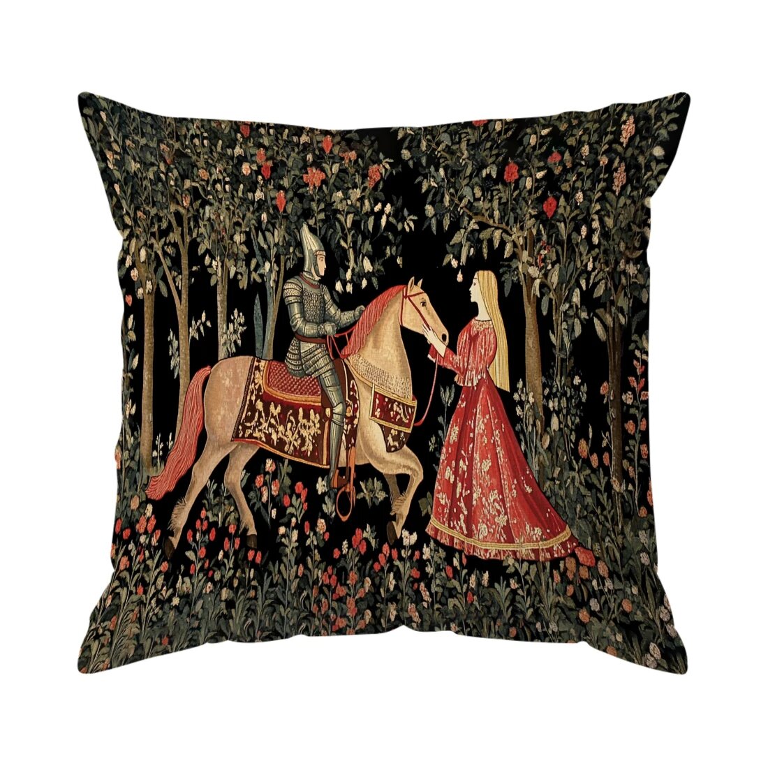 Декоративная подушка в средневековом стиле 04