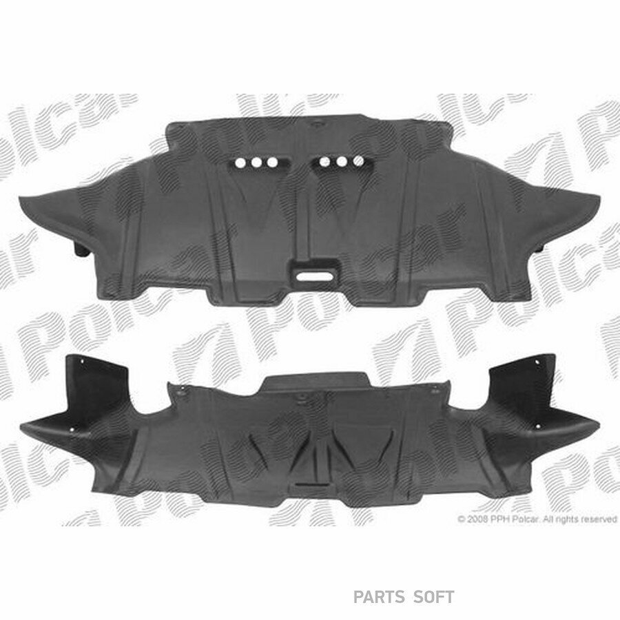 Защита двигателя Audi 80 (B4) от официального дистрибьютора, POLCAR, артикул 1308346