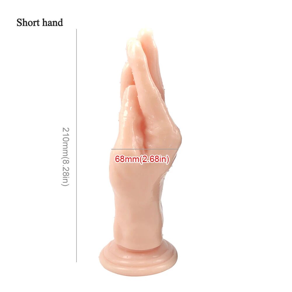 Фаллоимитаторы с большим кулаком, анальная пробка, секс-игрушка, мягкие ручные Flesh Short Hand