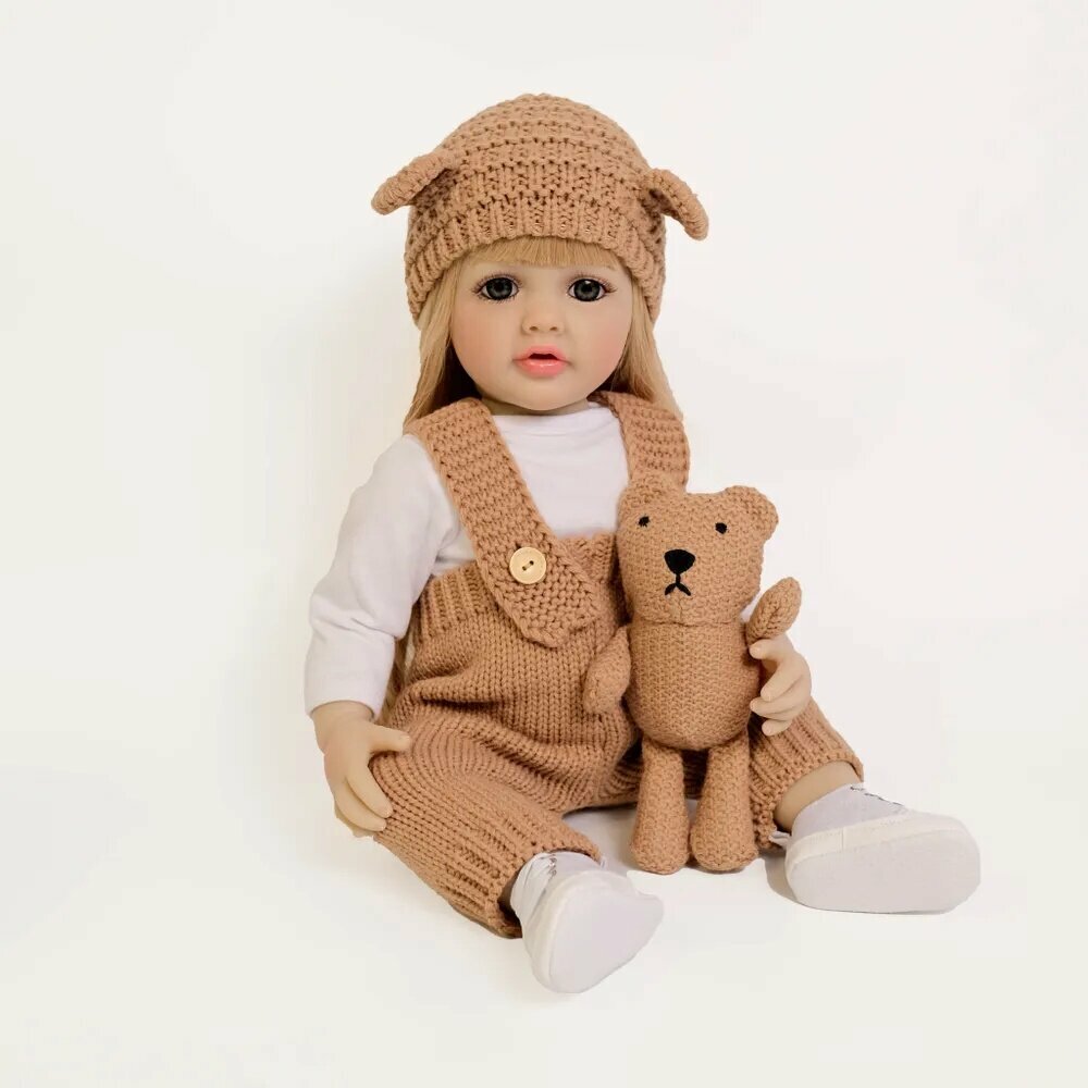 55см Кукла реборн силиконовая NPK Силикон для всего тела /девушка