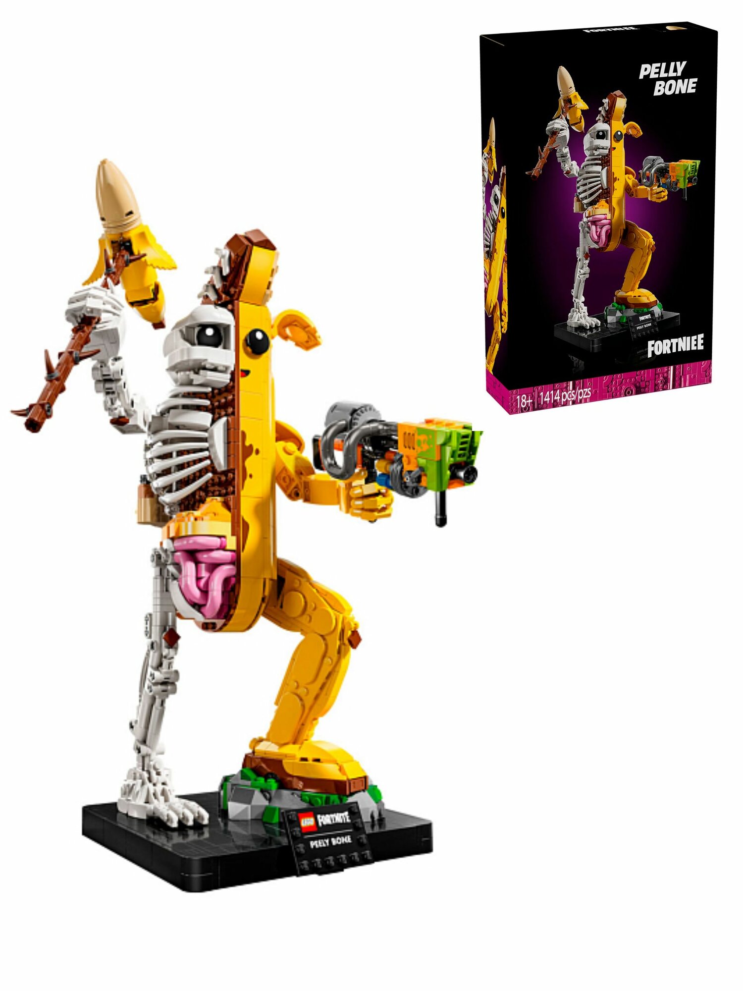 Конструктор Fortnite Банан-скелет, 1414 деталей