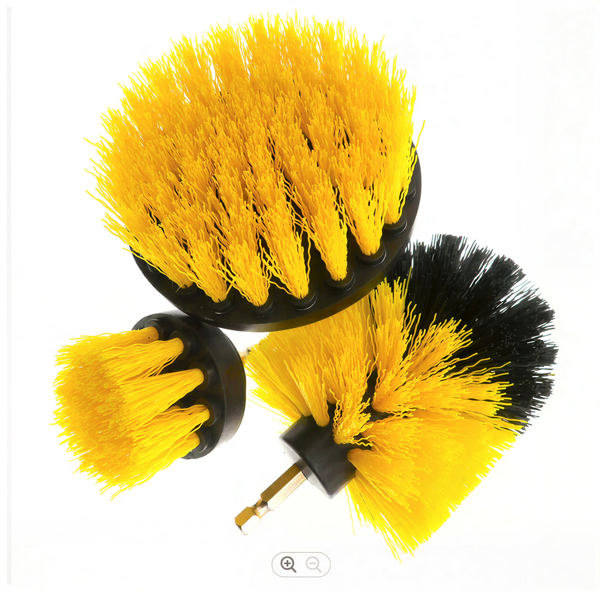 Щетки 3 штуки насадки на дрель / щетка на шуруповерт / 3 штуки GGS для быстрой чистки любой поверхности (желтая) 3 штук